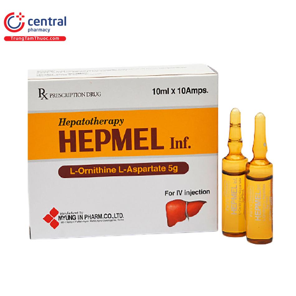 Thuốc Hepmel Inj. điều trị xơ gan, viêm gan do rượu