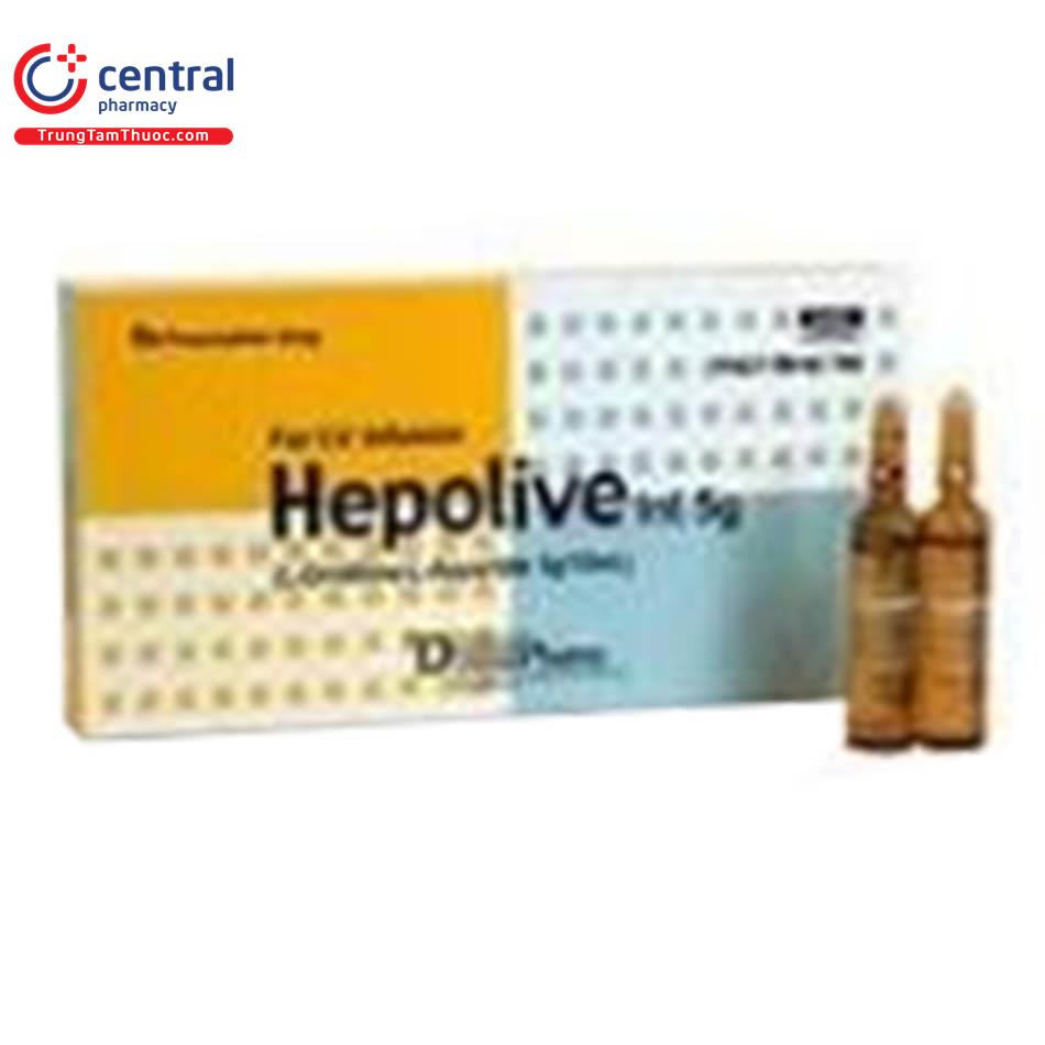 [CHÍNH HÃNG] Thuốc Hepolive Inj 5g điều trị bệnh gan cấp và mạn tính