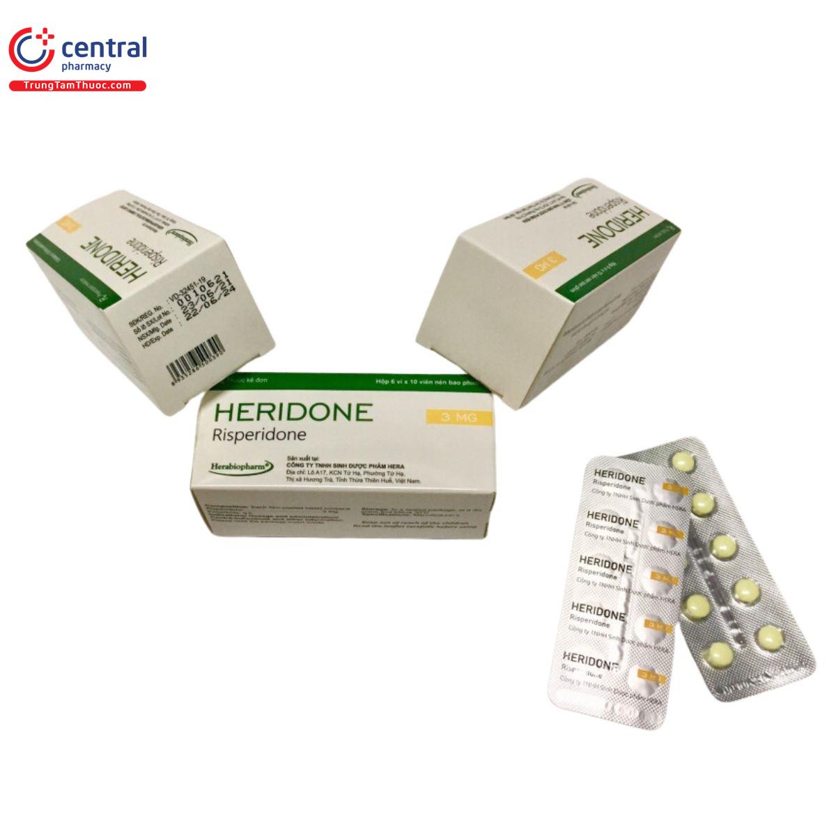 Thuốc Heridone 3mg Herabiopharm - Thuốc chống loạn thần thế hệ thứ hai
