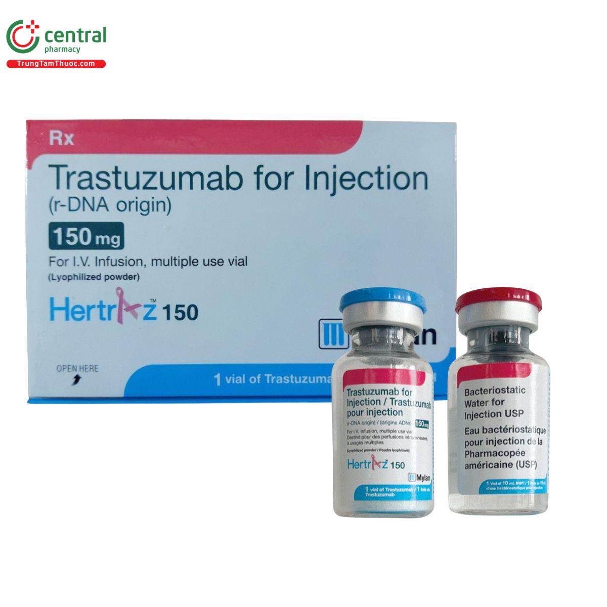 Thuốc Hertraz 150 - Điều trị ung thư vú di căn dương tính với HER2