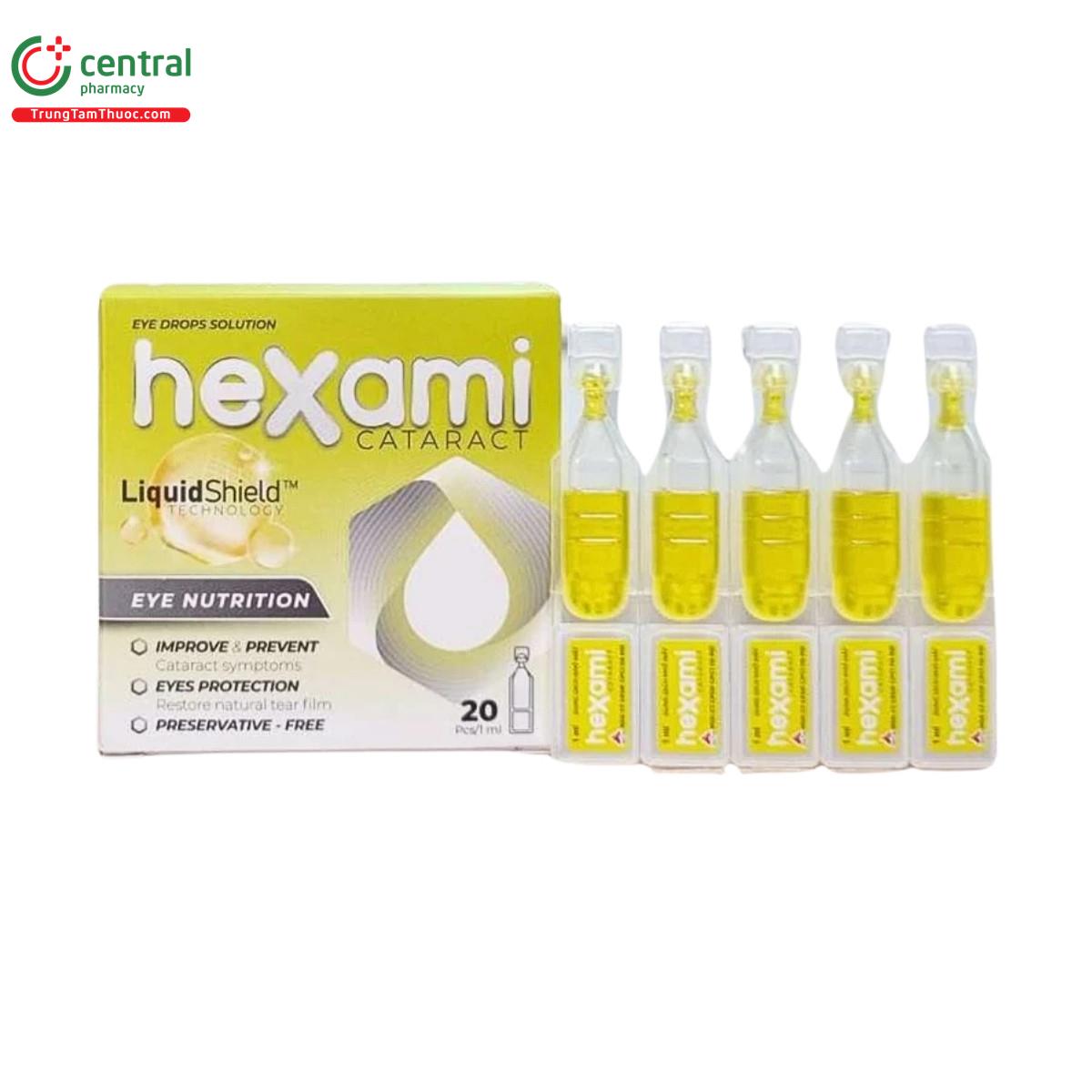 Dung dịch nhỏ mắt Hexami Cataract giảm khô, mỏi mắt, viêm giác mạc