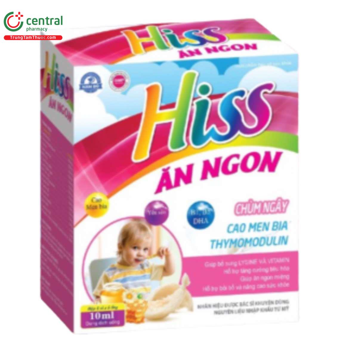 Thuốc HISS ĂN NGON hỗ trợ tiêu hóa giúp bé ăn ngon, hấp thu tốt