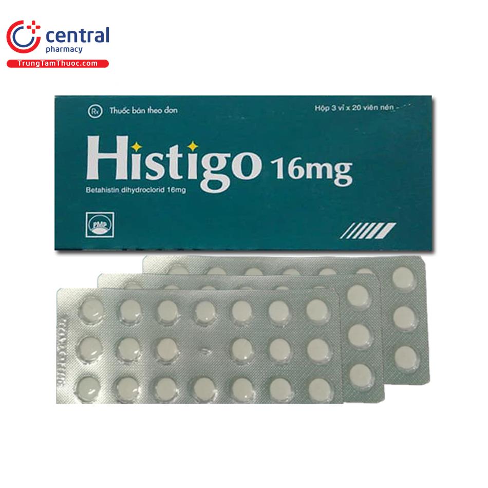 Thuốc Histigo 16mg - Điều trị ù tai, chóng mặt, giảm thính giác