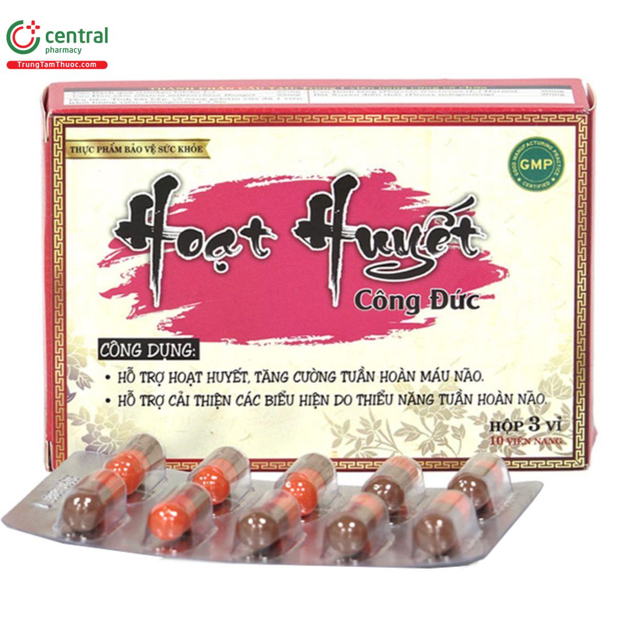 Thuốc Hoạt Huyết Công Đức - Hỗ trợ tăng cường tuần hoàn máu não