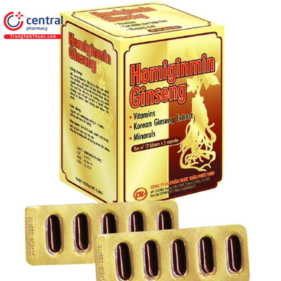 [CHÍNH HÃNG] Thuốc Homiginmin Ginseng bổ sung vitamin, cao nhân sâm