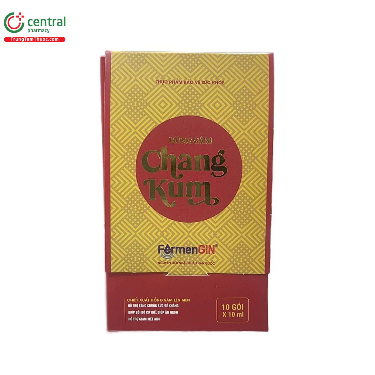 Hồng Sâm Chang Kum hộp 10 gói giá bao nhiêu, công dụng, liều dùng