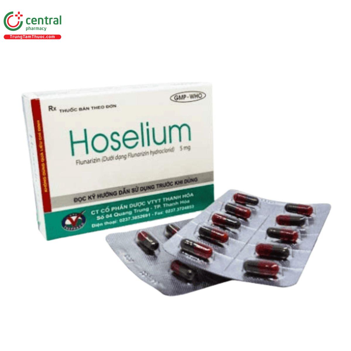 Thuốc Hoselium 5mg - Điều trị các triệu chứng chóng mặt tiền đình