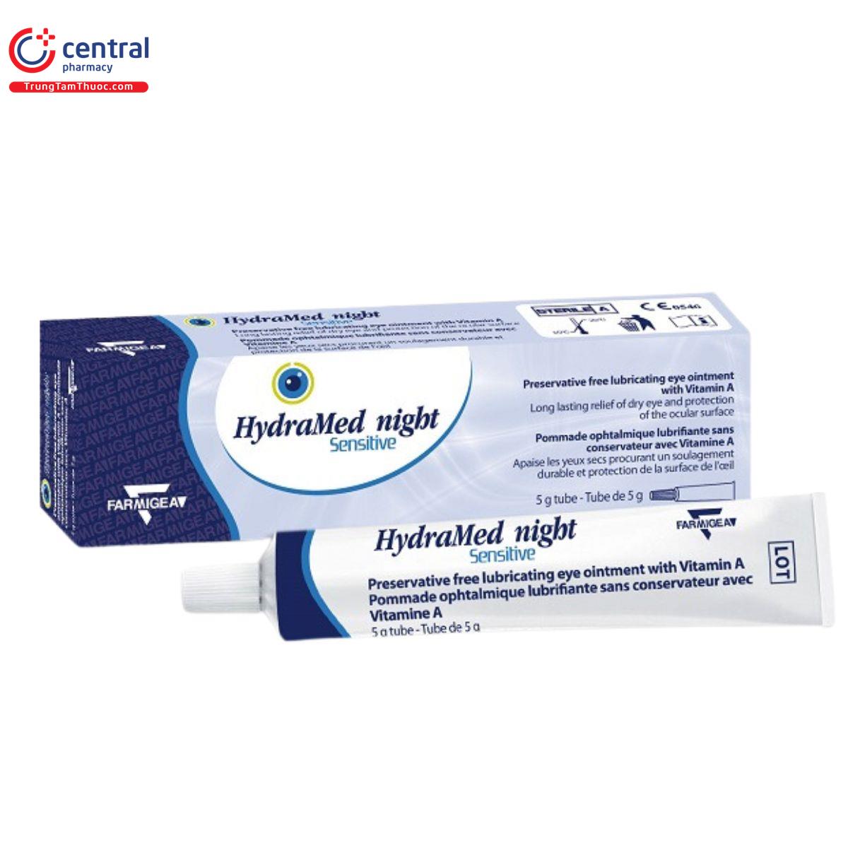 Thuốc HydraMed Night Sensitive - Ngăn ngừa tình trạng khô mắt