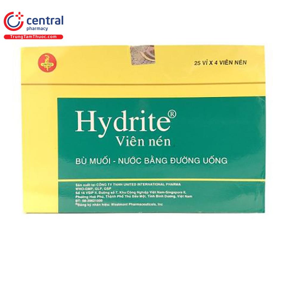 Thuốc Hydrite Tablet - thuốc uống bù nước và chất điện giải