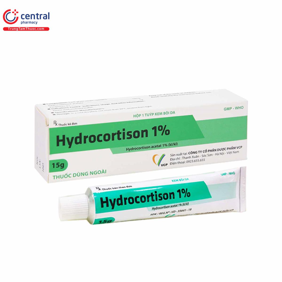 [CHÍNH HÃNG] Thuốc Hydrocortison 1% VCP điều trị các bệnh viêm da