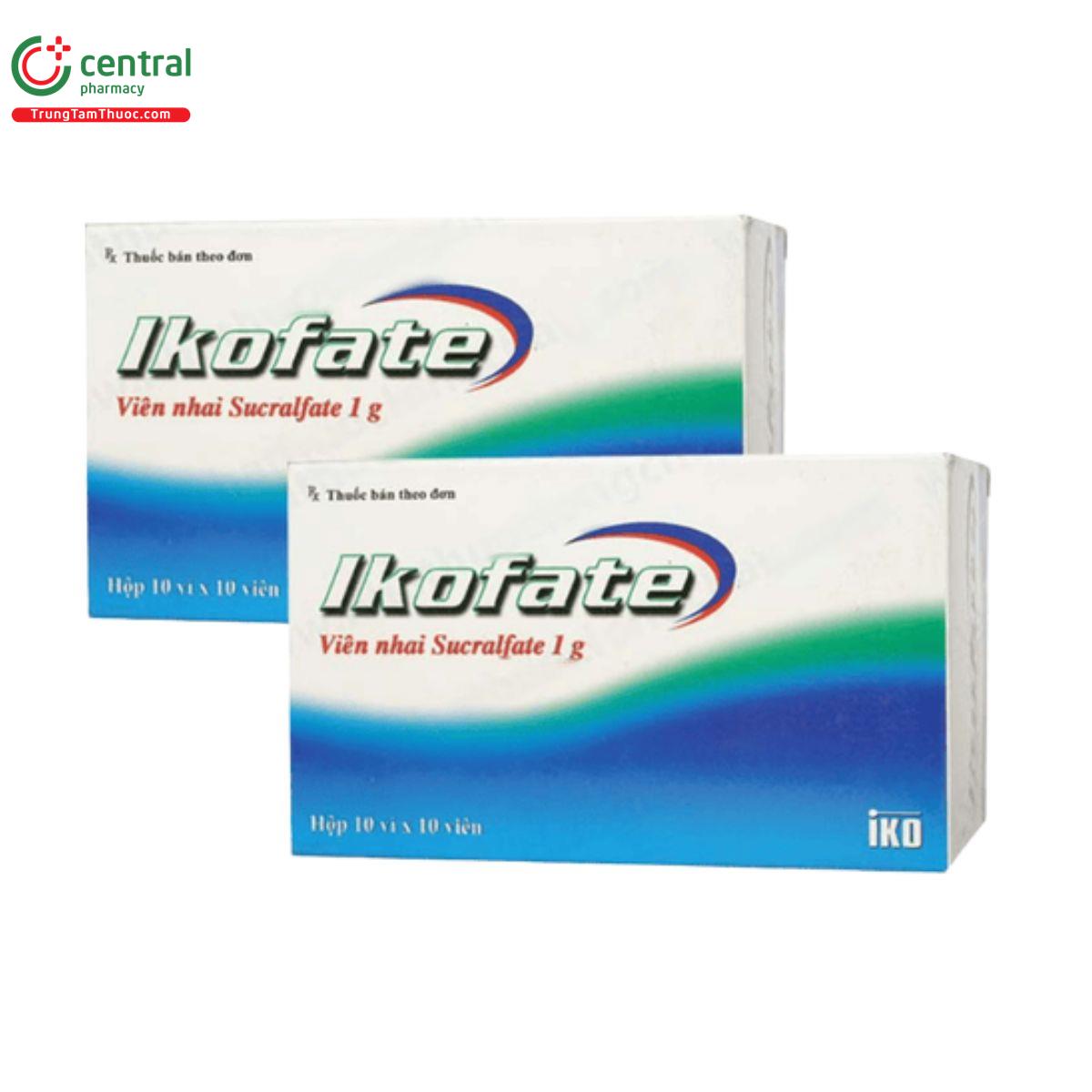 Thuốc Ikofate 1g điều trị triệu chứng viêm loét dạ dày-thực quản