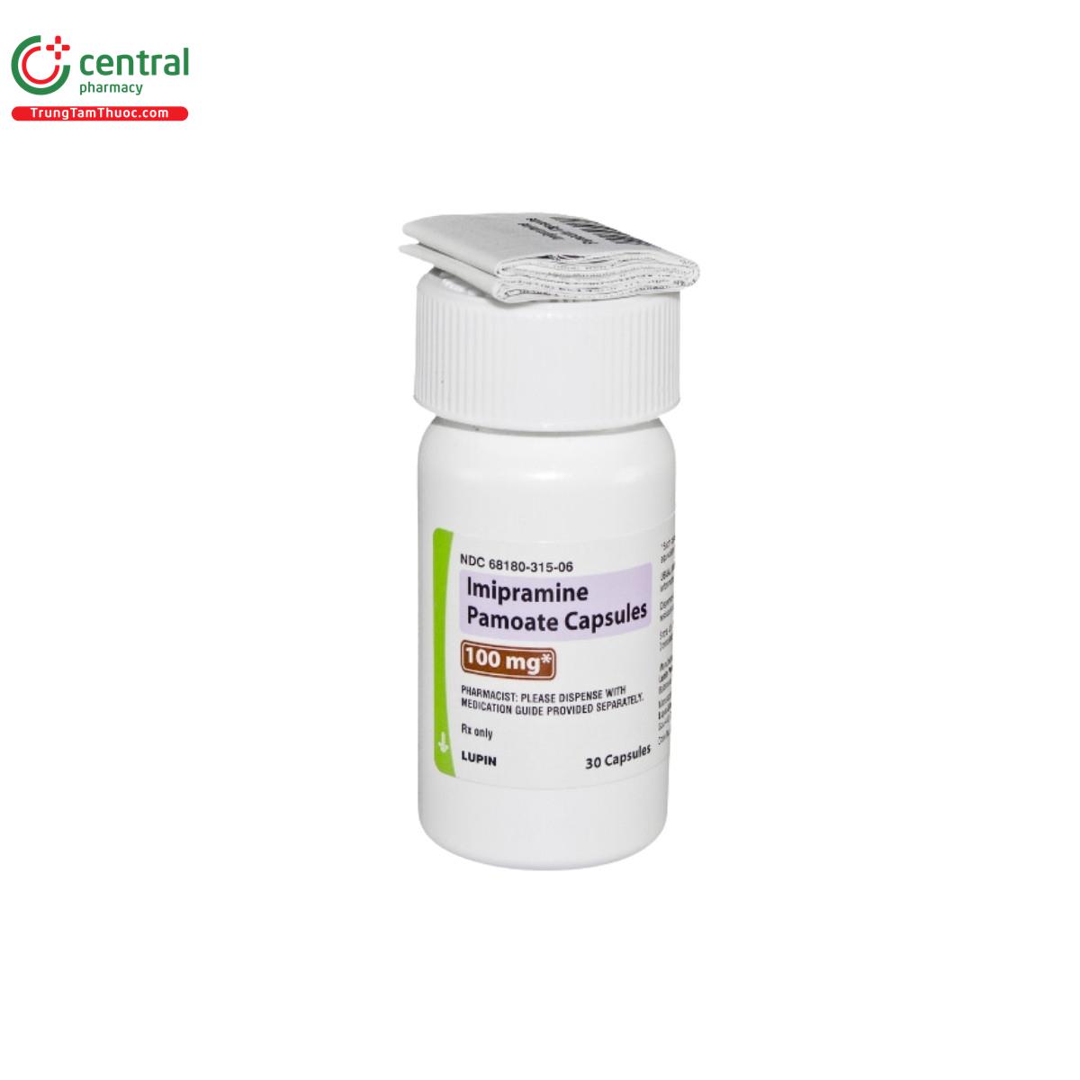 Thuốc Imipramine Pamoate 100mg Lupin giảm bớt các triệu chứng trầm cảm