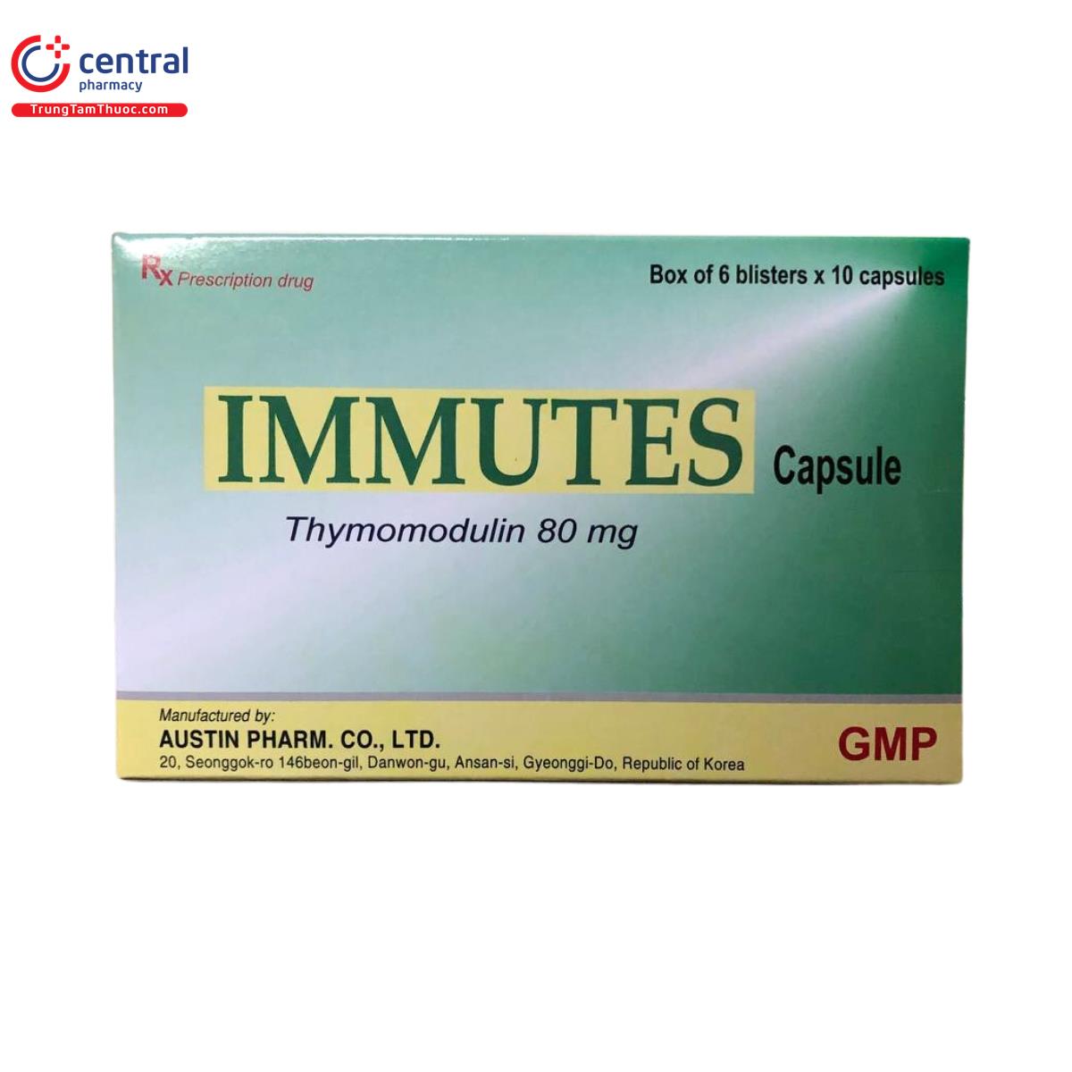 [CHÍNH HÃNG] Thuốc Immutes Capsule - giải pháp mới tăng hệ miễn dịch
