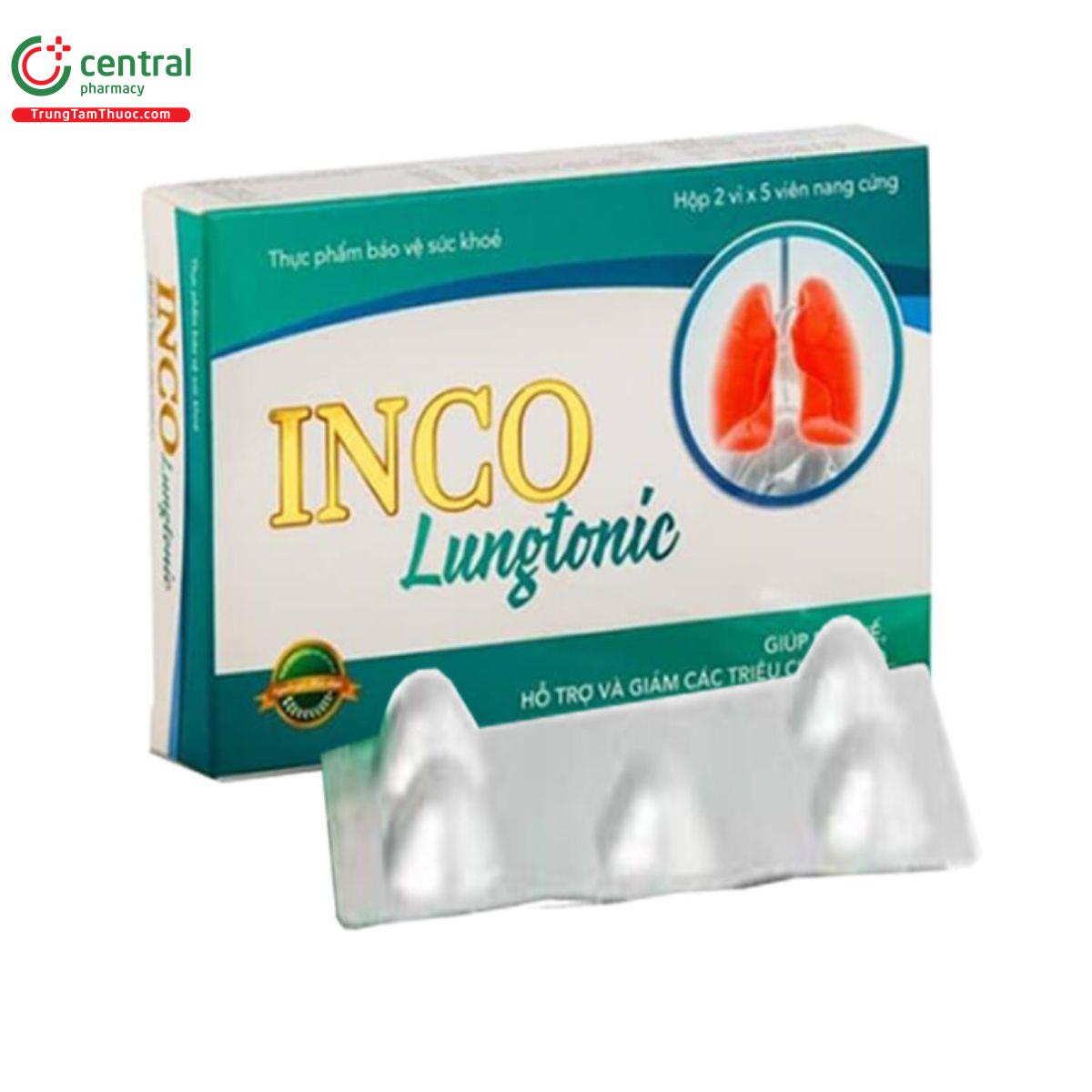 Inco Lungtonic - Hỗ trợ bổ phổi, làm giảm triệu chứng ho