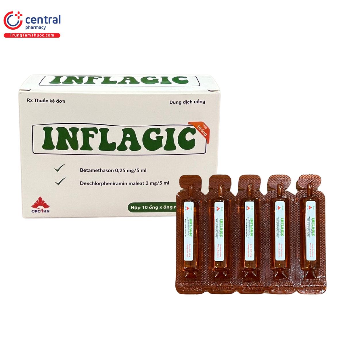 Thuốc Inflagic 5ml - Chống viêm và giảm dị ứng mạnh