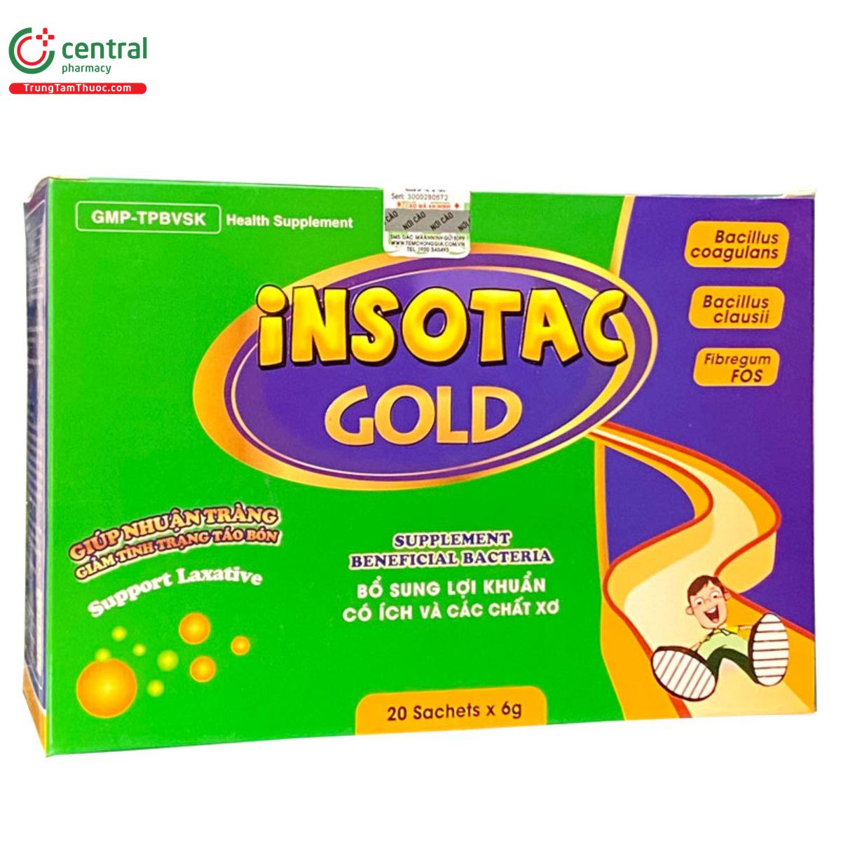 Thuốc Insotac Gold - Giúp duy trì cân bằng hệ vi sinh đường ruột