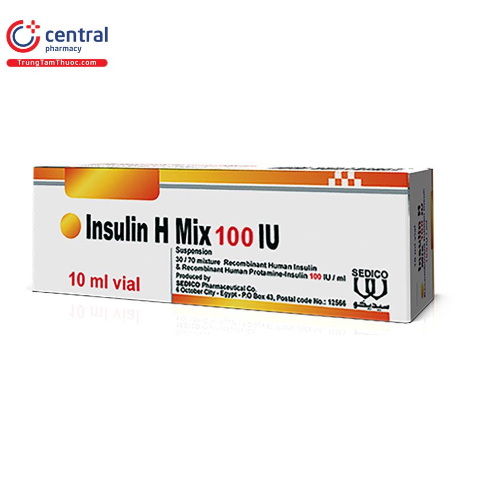 Thuốc Insulin H Mix 100 IU - điều trị tiểu đường tuyp I và II