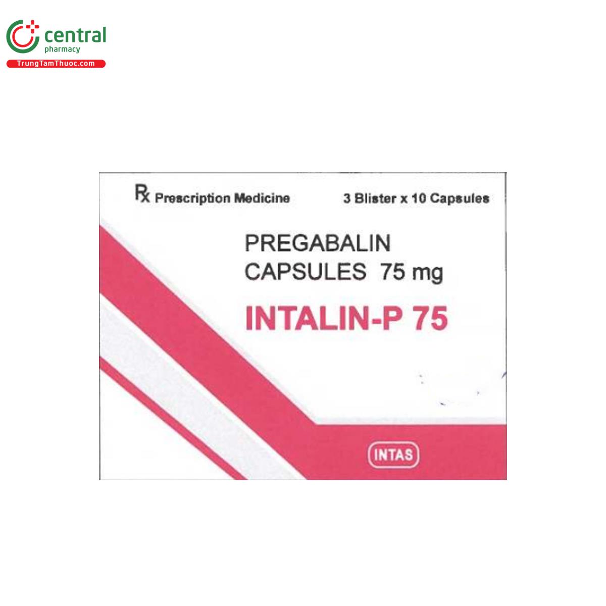 Thuốc Intalin-P 75 - Điều trị đau do bệnh lý thần kinh ngoại biên
