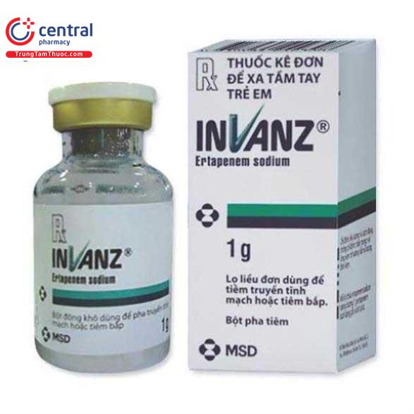 Thuốc Invanz 1g - Bột pha thuốc tiêm điều trị nhiễm khuẩn