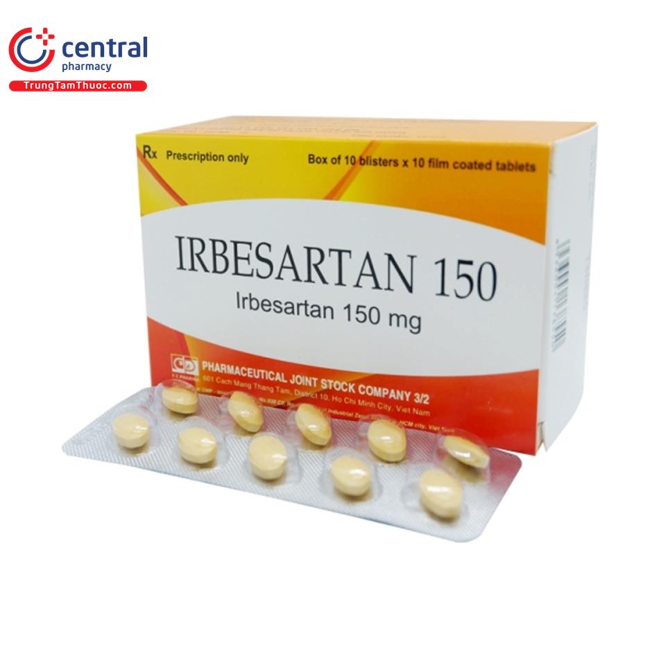 [CHÍNH HÃNG] Thuốc Irbesartan 150 F.T.Pharma - điều trị tăng huyết áp