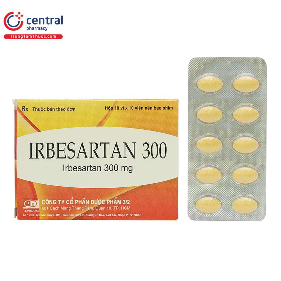 [CHÍNH HÃNG] Thuốc Irbesartan 300 F.T.Pharma - điều trị tăng huyết áp