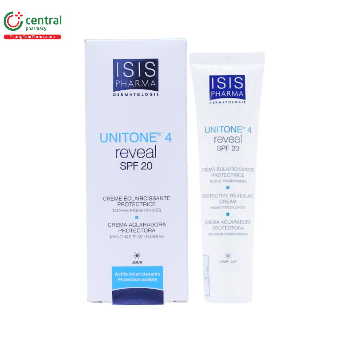 Kem dưỡng mờ thâm nám ISIS Pharma Unitone 4 Reveal SPF 20 có tốt không?
