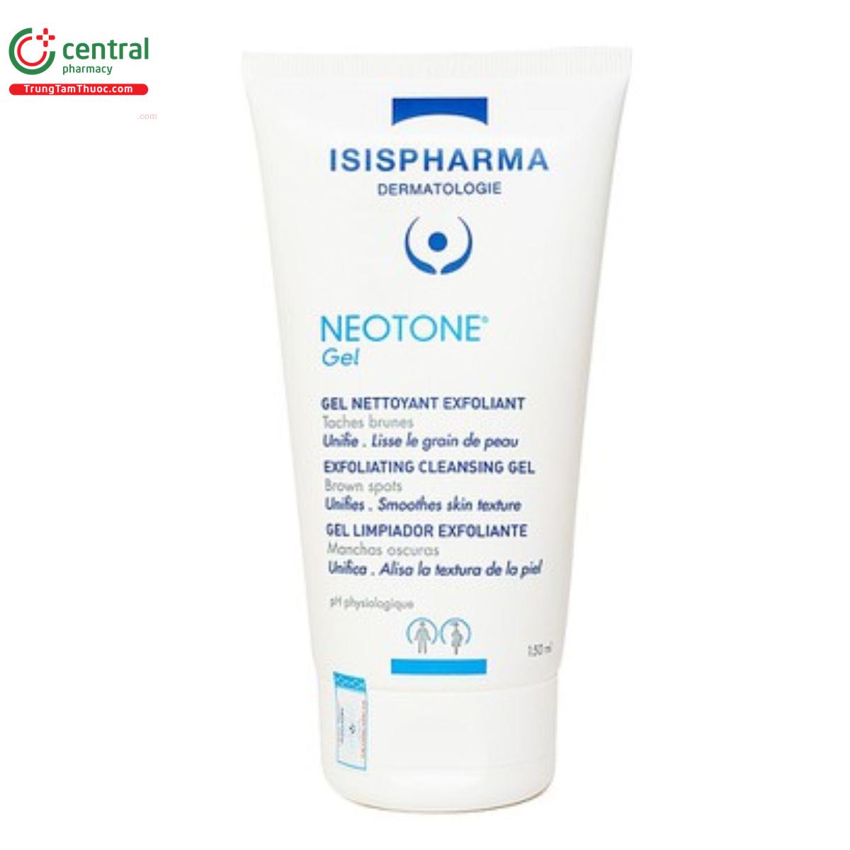 Gel rửa mặt IsisPharma Neotone Gel giúp trắng da, mờ nám, tàn nhang