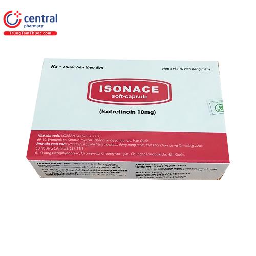 [CHÍNH HÃNG] Thuốc Isonace 10mg - Điều trị viêm mụn trứng cá nặng