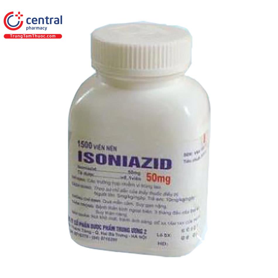 Thuốc Isoniazid 50mg TW2: tác dụng, cách dùng - liều dùng