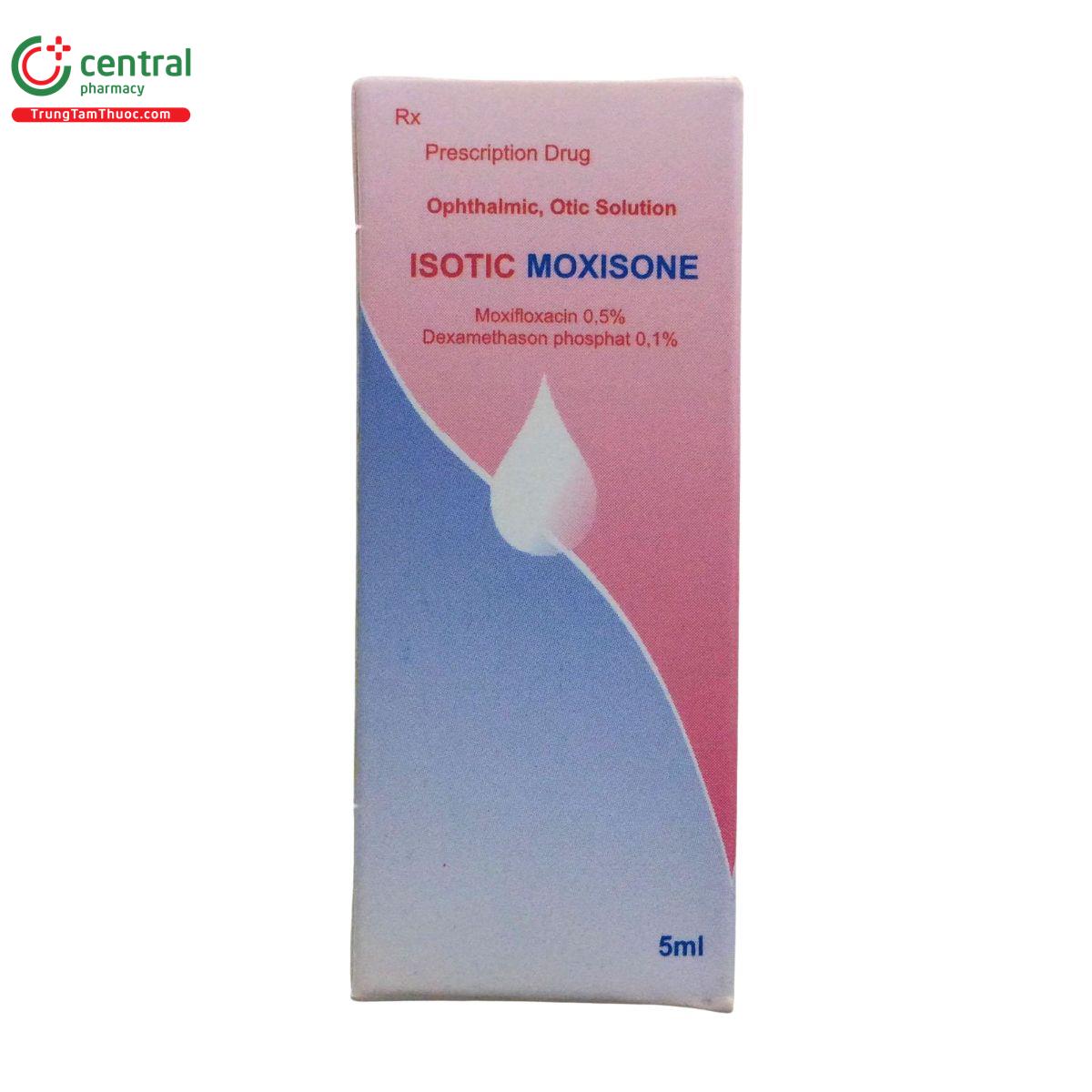 Thuốc Isotic Moxisone - điều trị nhiễm khuẩn mắt, viêm tai giữa cấp
