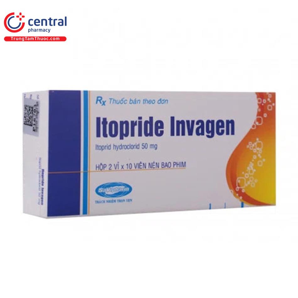 [CHÍNH HÃNG] Thuốc Itopride Invagen 50mg điều trị viêm dạ dày mạn