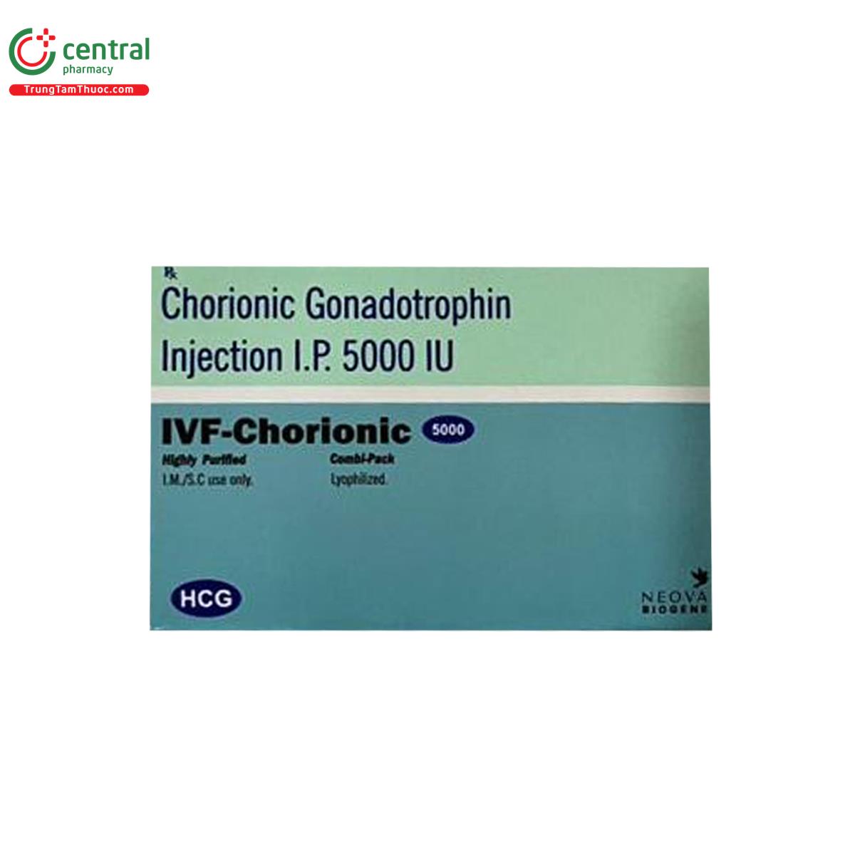 Thuốc IVF-Chorionic 5000IU - điều trị vô sinh ở cả nam và nữ