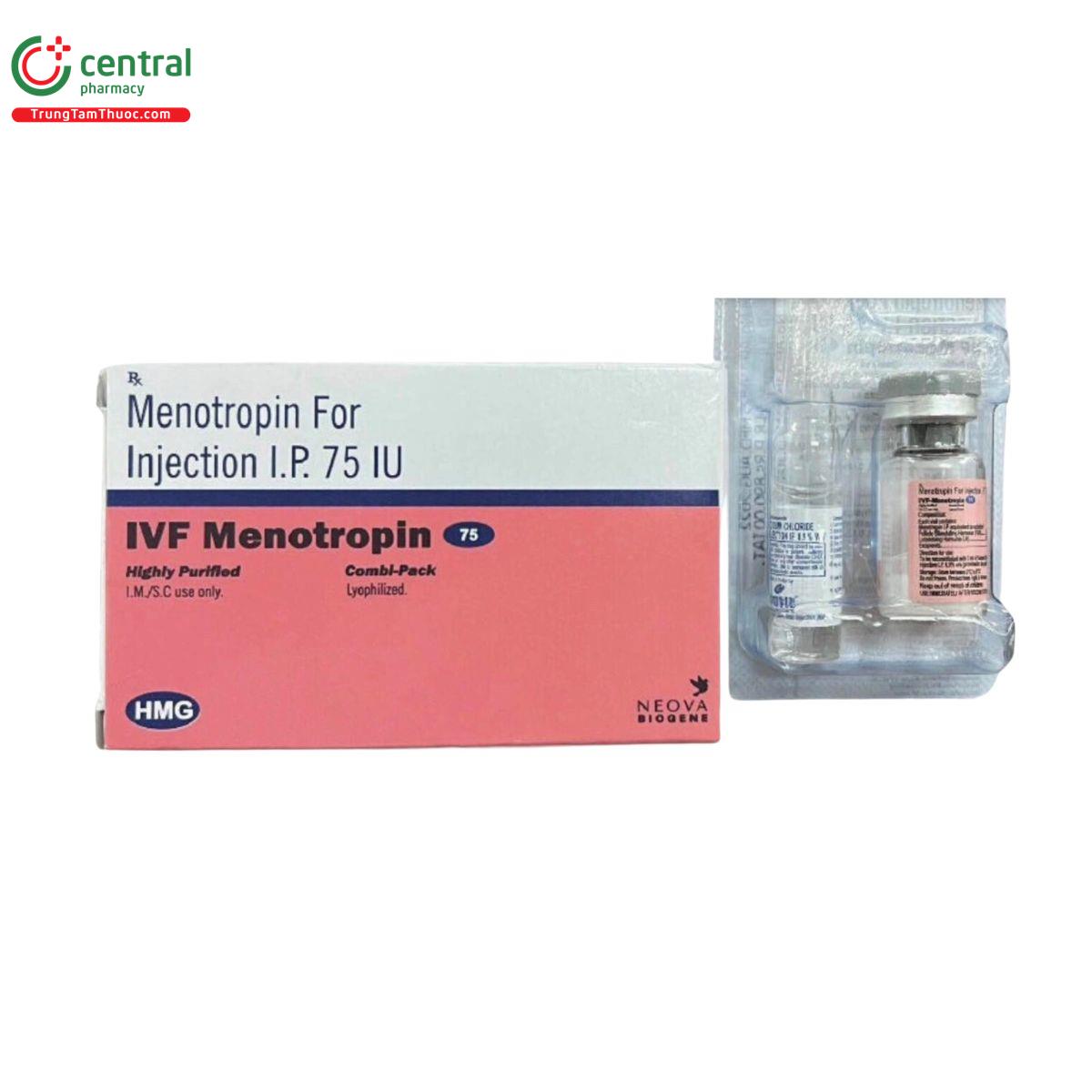 Thuốc Ivf Menotropin 75 HMG Neova Biogene điều trị vô sinh ở nữ giới
