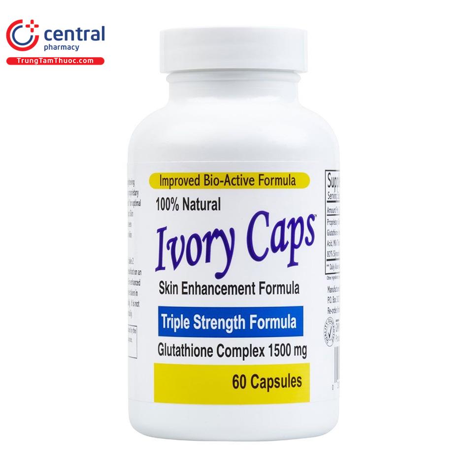 Viên uống trắng da Ivory Caps giúp da trắng sáng, đẩy lùi thâm sạm