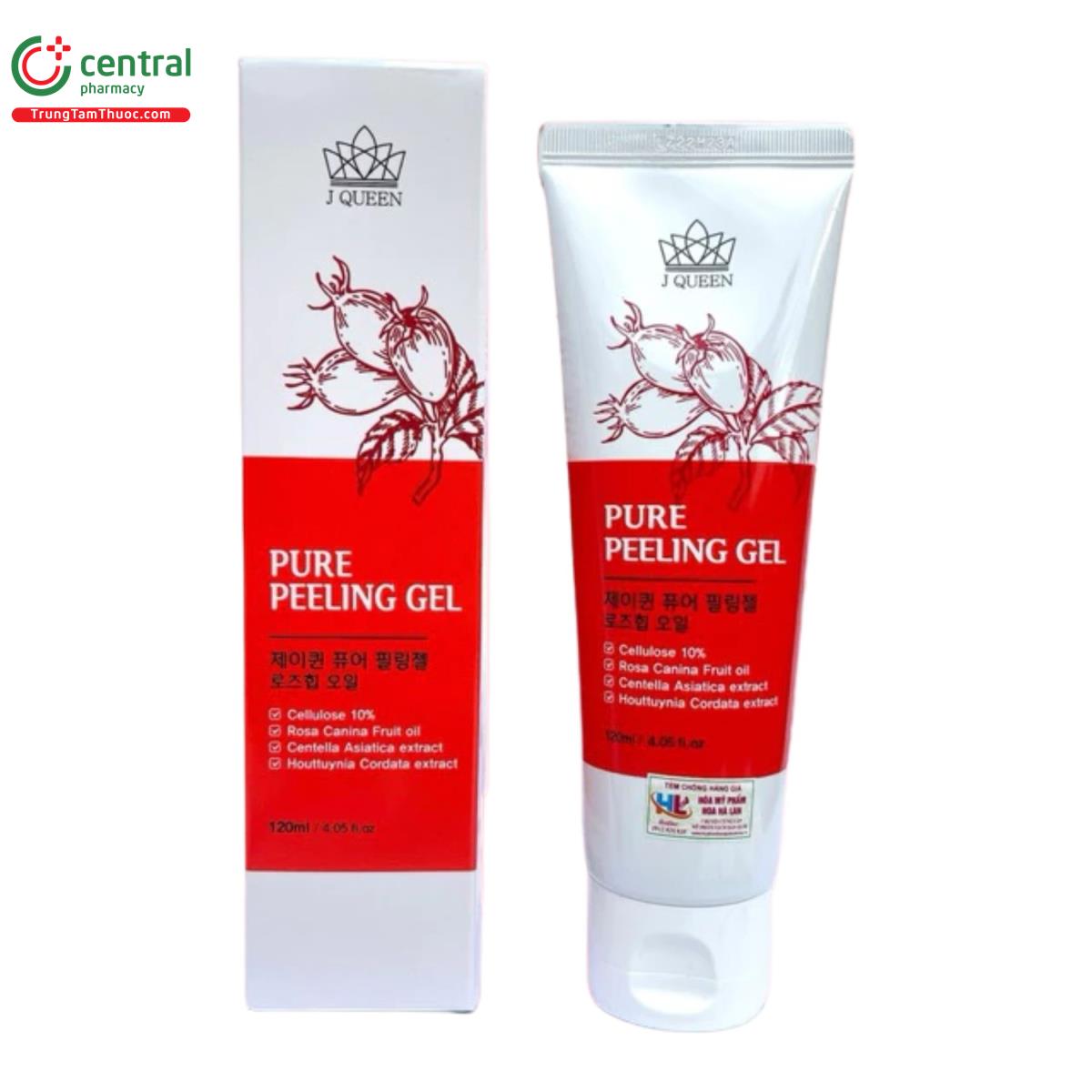 J QUEEN Pure Peeling Gel tẩy da chết, làm sạch da, giúp da sáng mịn
