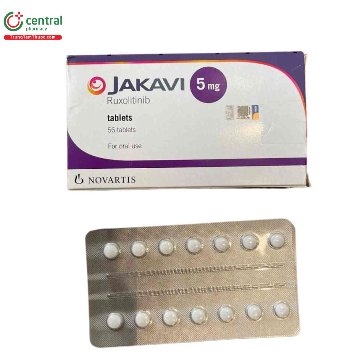 Thuốc Jakavi 5mg Ruxolitinib điều trị bệnh xơ tủy xương nguyên phát