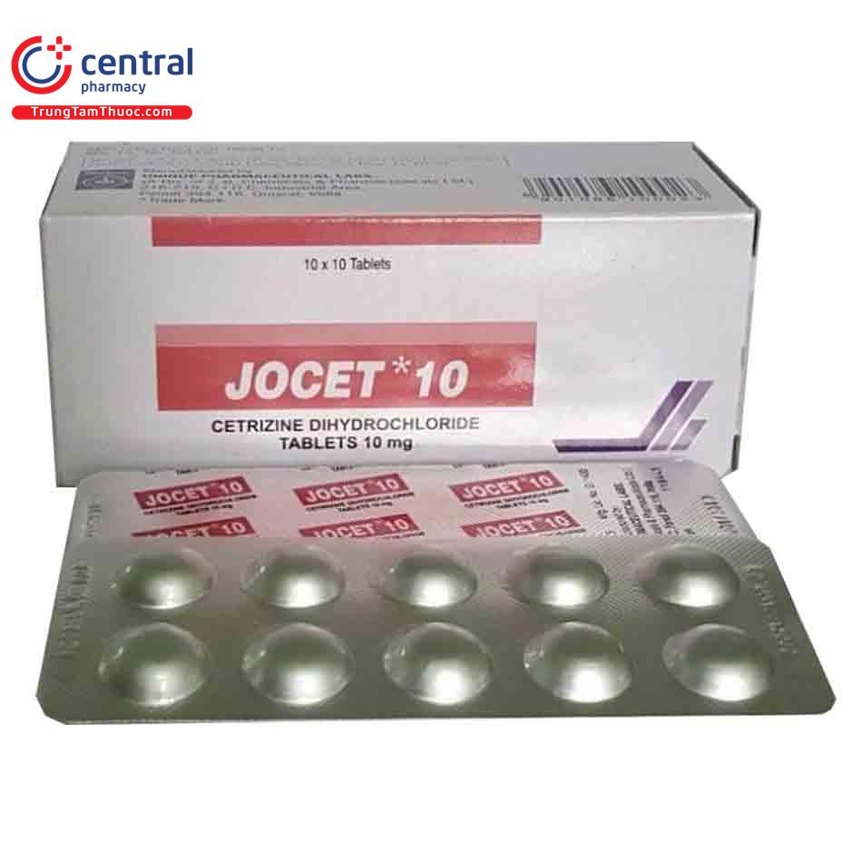 [CHÍNH HÃNG] Thuốc Jocet 10 - Thuốc có tác dụng chống dị ứng