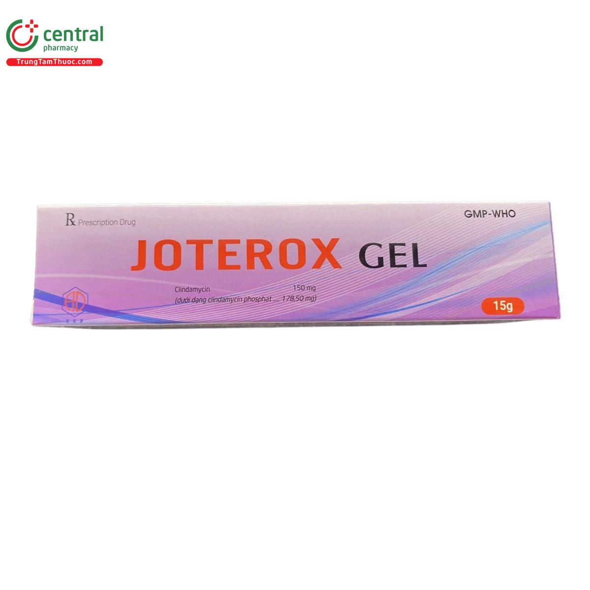 Thuốc Joterox Gel 150mg điều trị mụn trứng cá từ nhẹ đến trung bình
