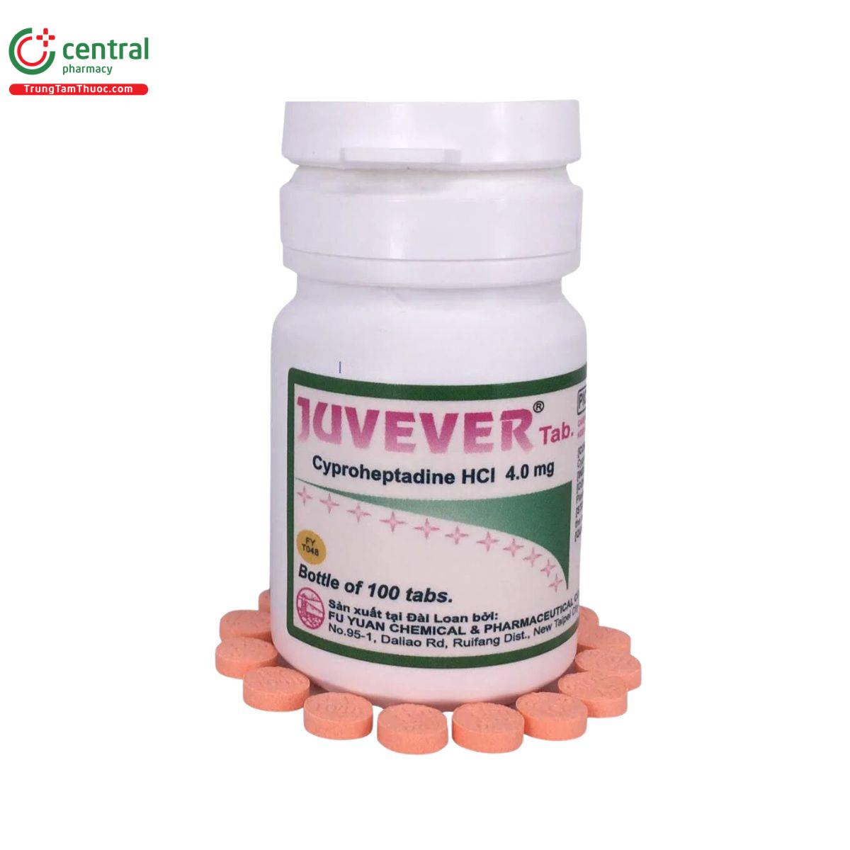 Thuốc Juvever Tab. 4mg điều trị viêm mũi dị ứng, dị ứng da
