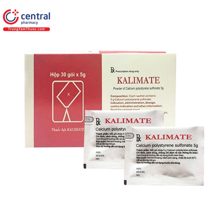 Thuốc Kalimate: điều trị tăng kali, giải độc hiệu quả