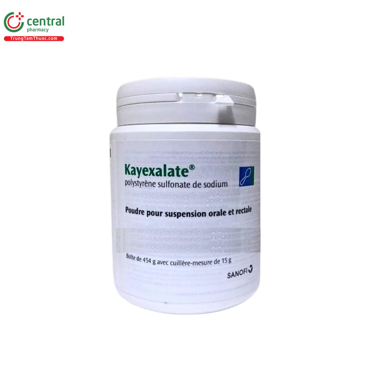 Thuốc Kayexalate 454g điều trị tăng kali máu cho bệnh nhân suy thận