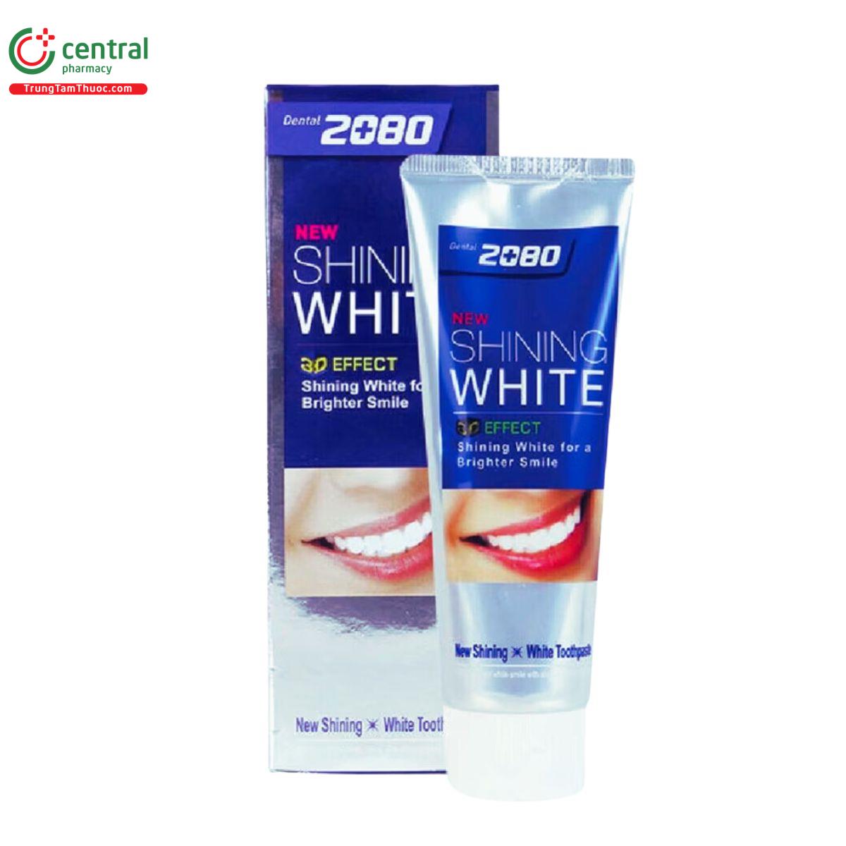 Kem đánh răng làm trắng răng Dental Clinic 2080 New Shining White 3D Effect