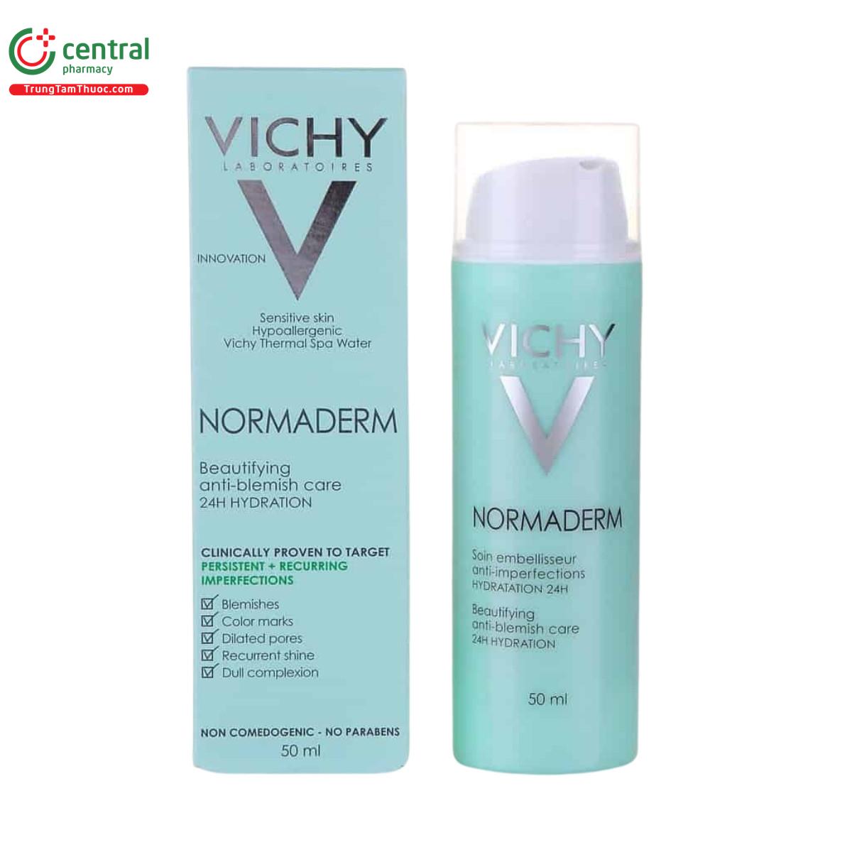 Kem dưỡng ban ngày Vichy Normaderm Tri-Activ giúp giảm nhờn, ngừa mụn