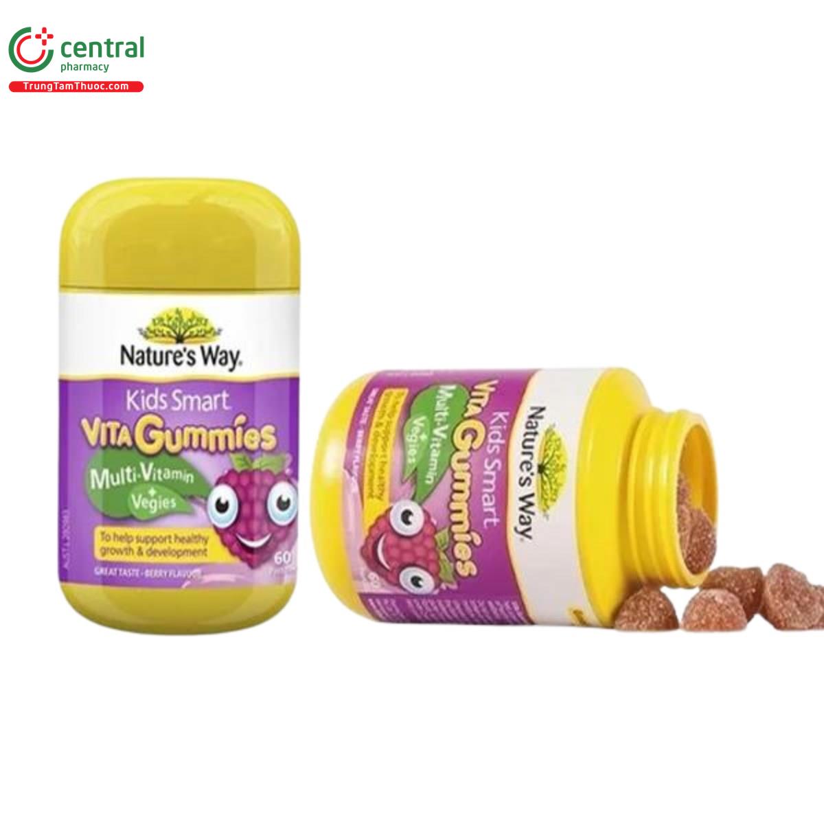 Kẹo dẻo Nature's Way Kids Smart Vita Gummies MultiVitamin Vegies thơm ngon