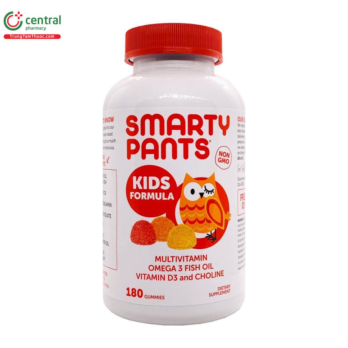 Kẹo dẻo Smarty Pants Kids Complete 180 viên bổ sung dầu cá, vitamin