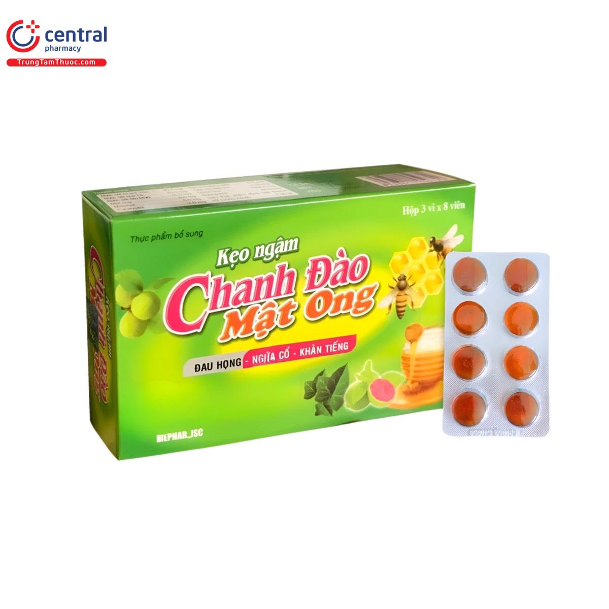 Kẹo ngậm Chanh Đào Mật Ong Mephar: Giảm ho, ngứa rát và giữ ấm họng