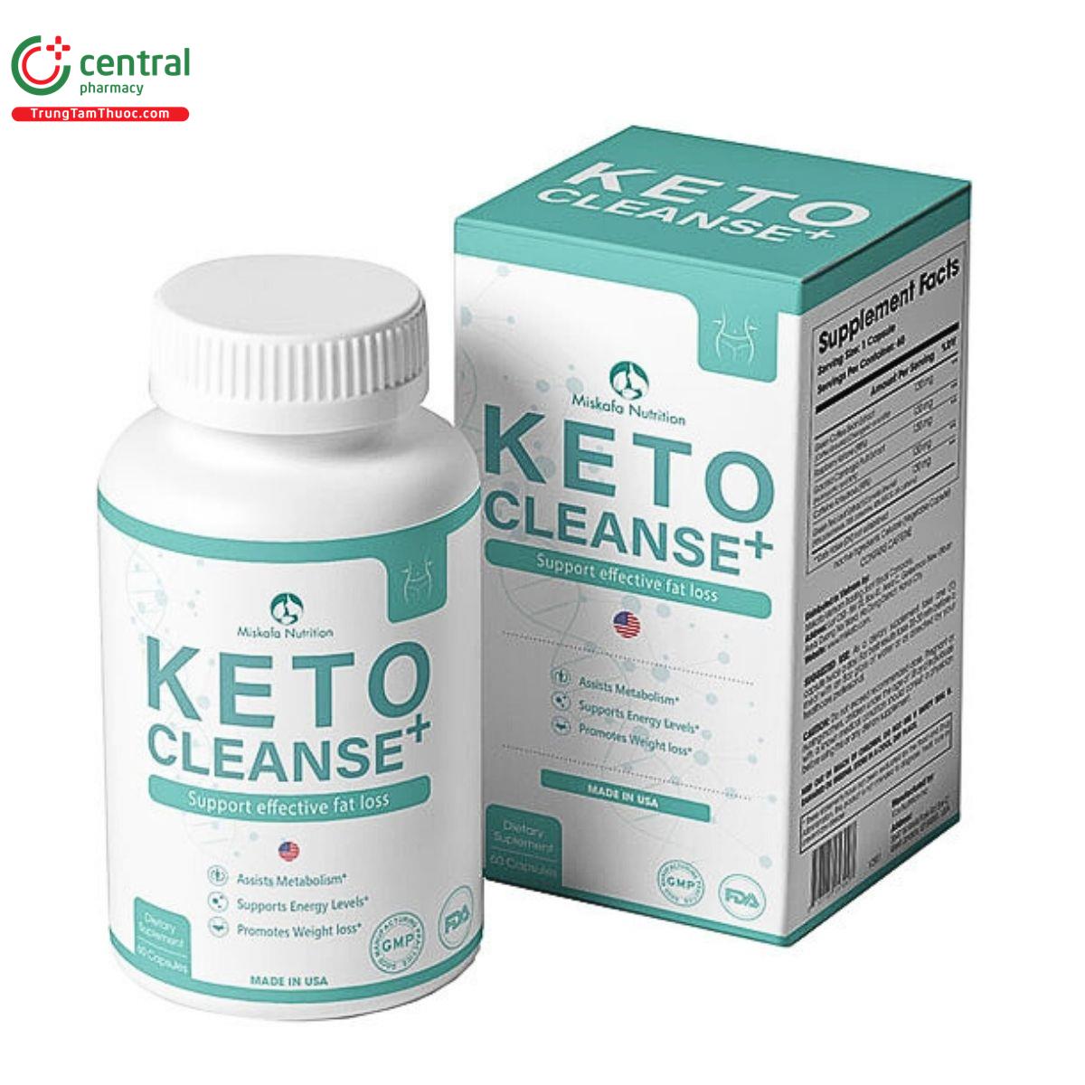Thuốc Keto Cleanse+ hỗ trợ chuyển hóa năng lượng và giảm tích tụ mỡ