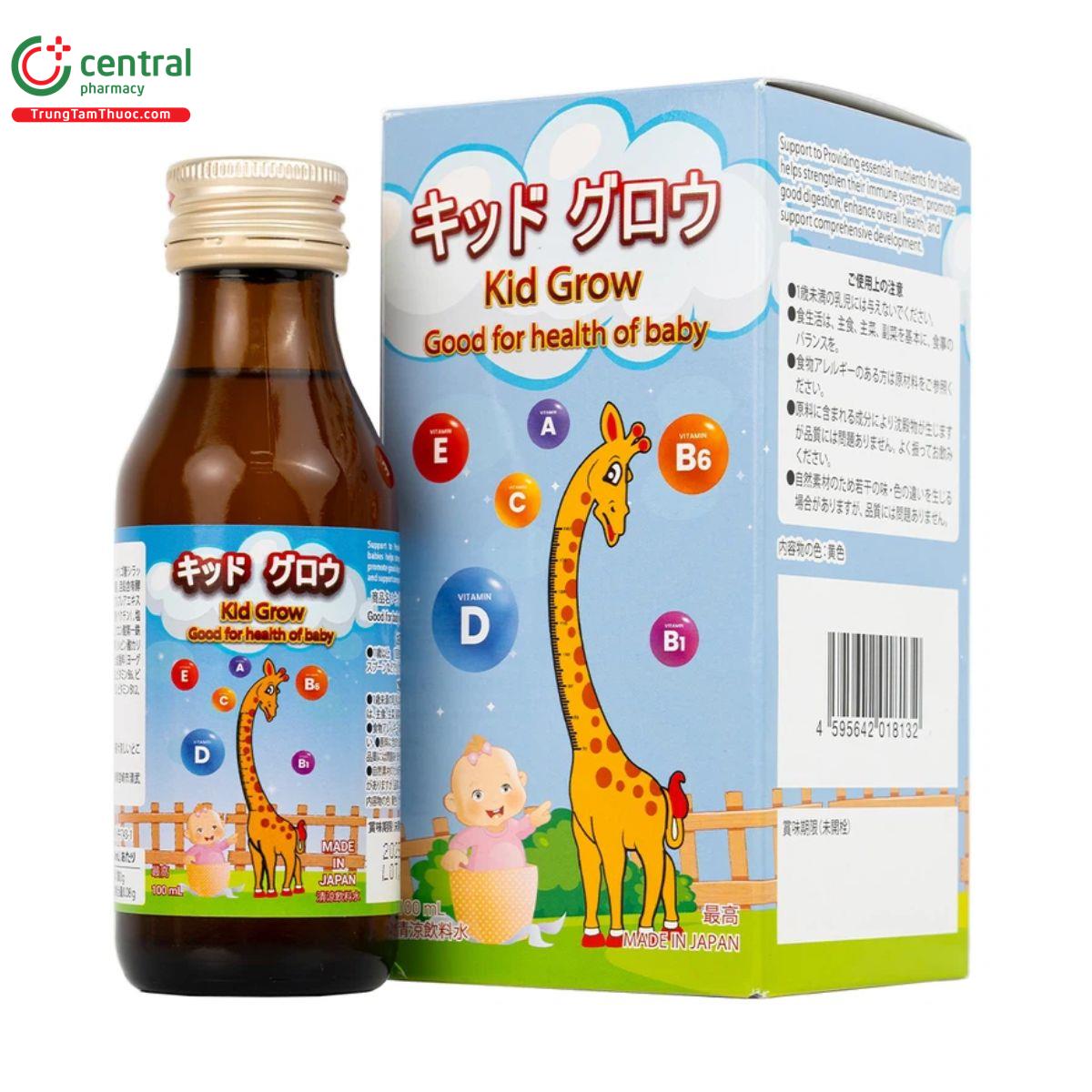 Kid Grow Kenko 100ml hỗ trợ tăng cường đề kháng, tiêu hóa khỏe mạnh