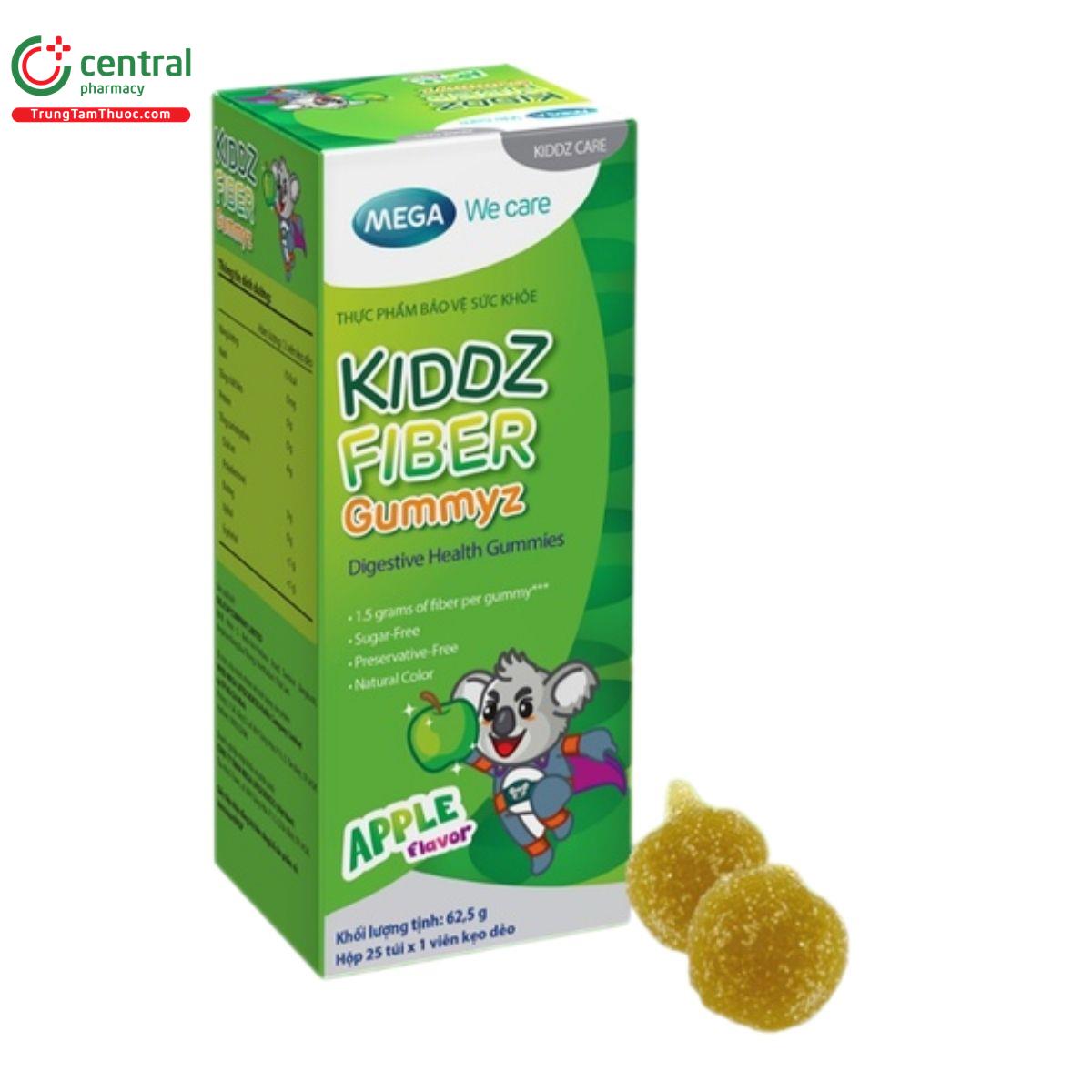 Kiddz Fiber Gummyz hỗ trợ giảm tình trạng táo bón, bổ sung chất xơ