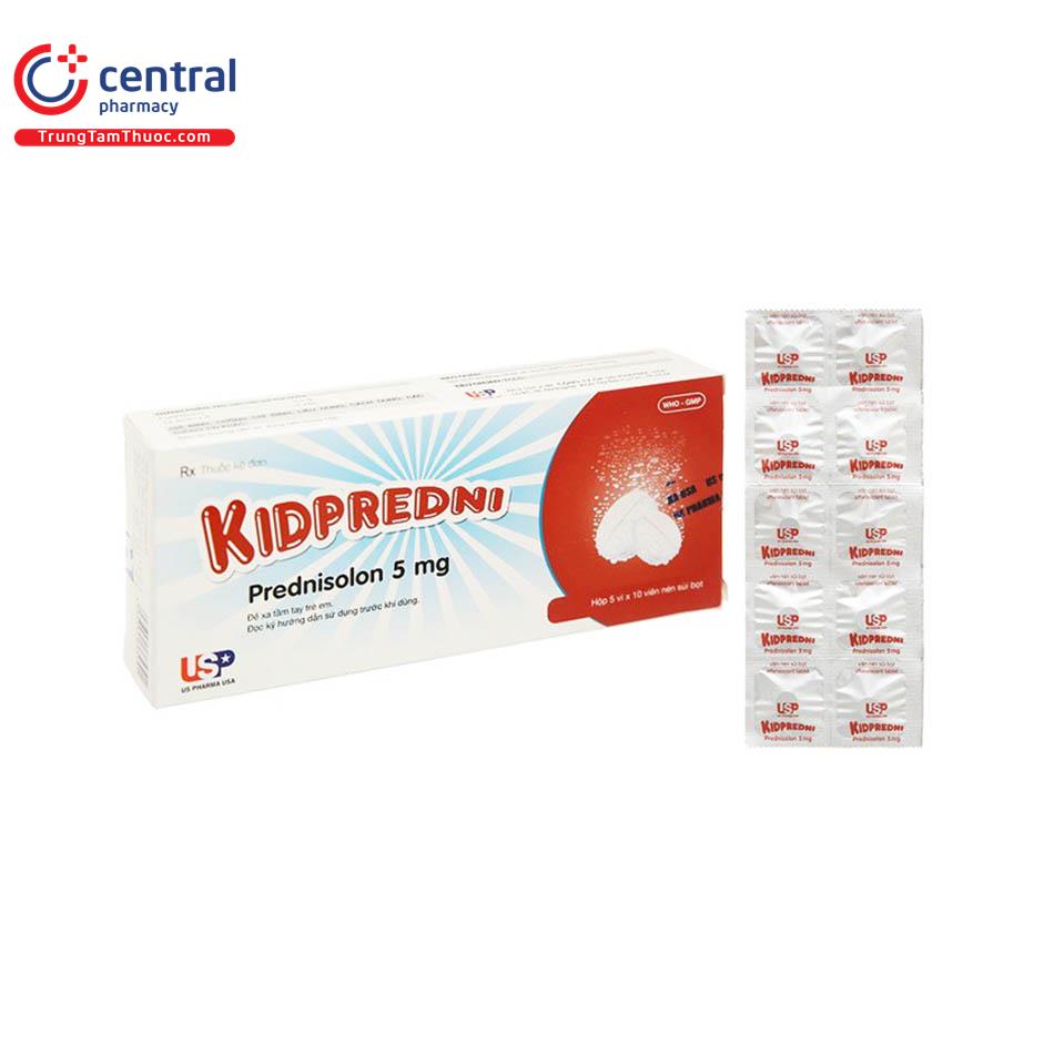 [CHÍNH HÃNG] Thuốc Kidpredni 5mg - Thuốc kháng viêm, chống dị ứng